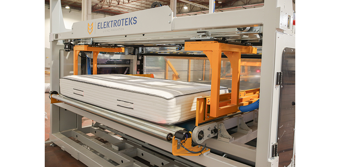 ET-ROLL-360-SFP | Automatic Mattress Wrap, Compress and Roll Pack Line