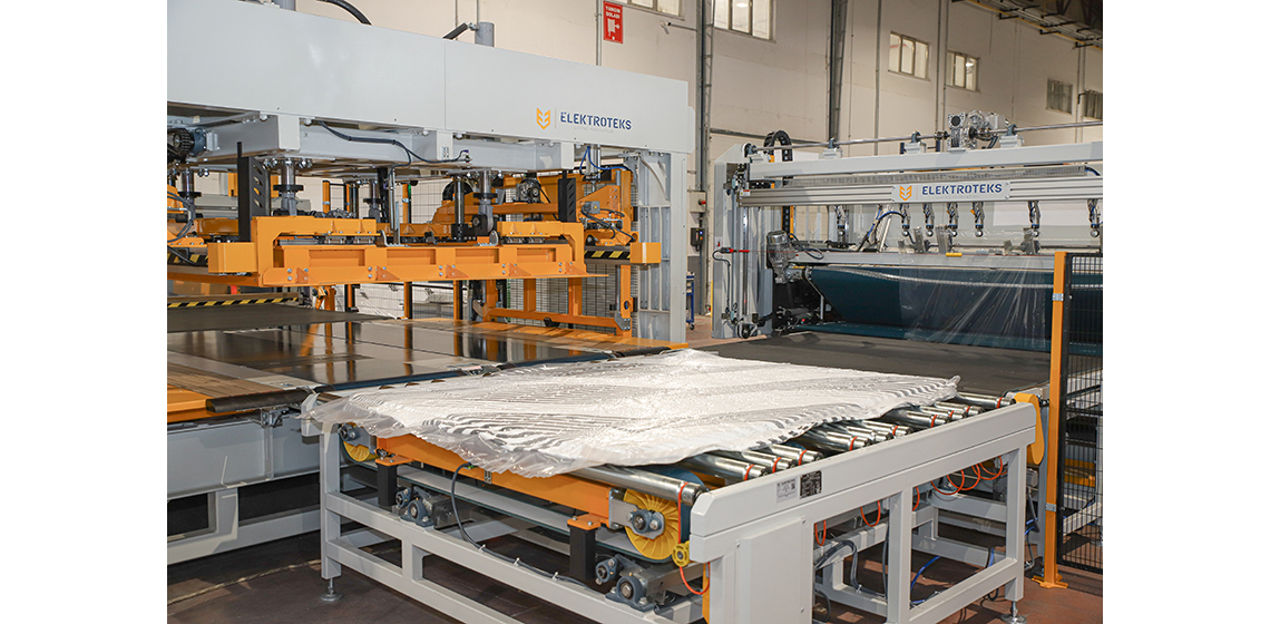 ET-ROLL-360-SFP | Automatic Mattress Wrap, Compress and Roll Pack Line