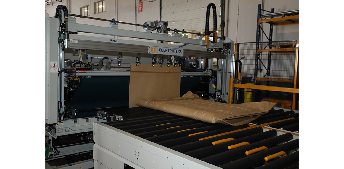 ET-ROLL-460-SFP | Automatic Mattress Wrap, Compress and Roll Pack Line